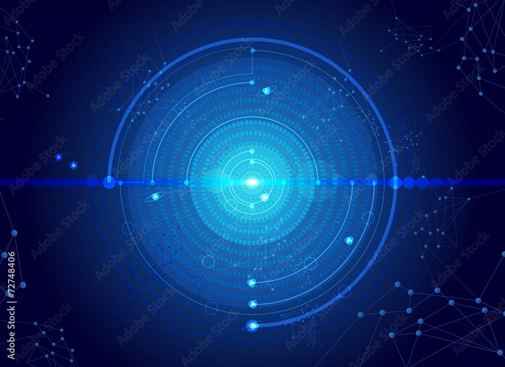 ai brain system data connecting to analysis , light internet social ...