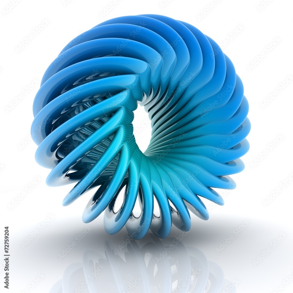 3D helix shape Stock Illustration | Adobe Stock