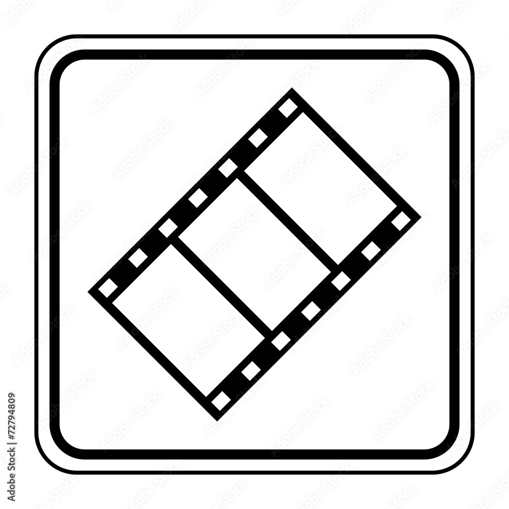 Logo pellicule. Vidéo. Stock-Vektorgrafik | Adobe Stock