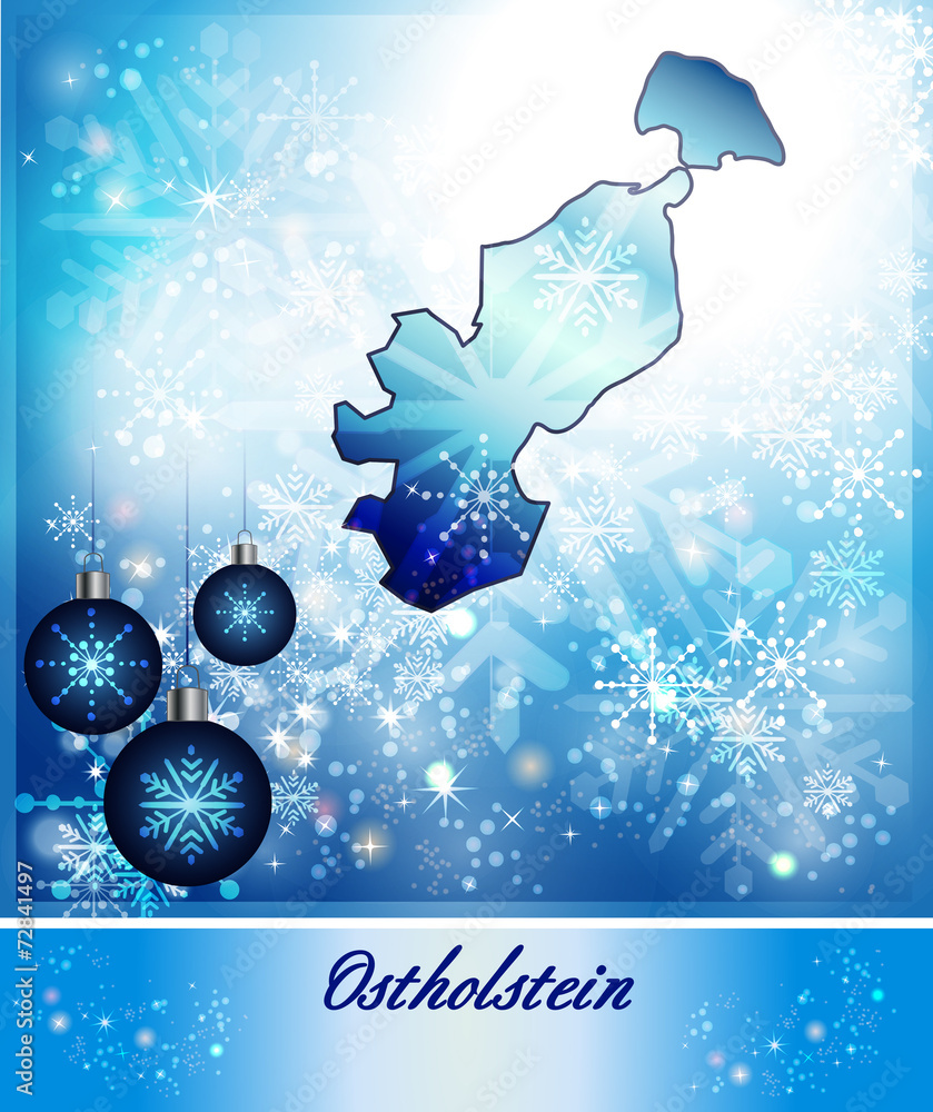 Karte von Ostholstein Stock Vector | Adobe Stock