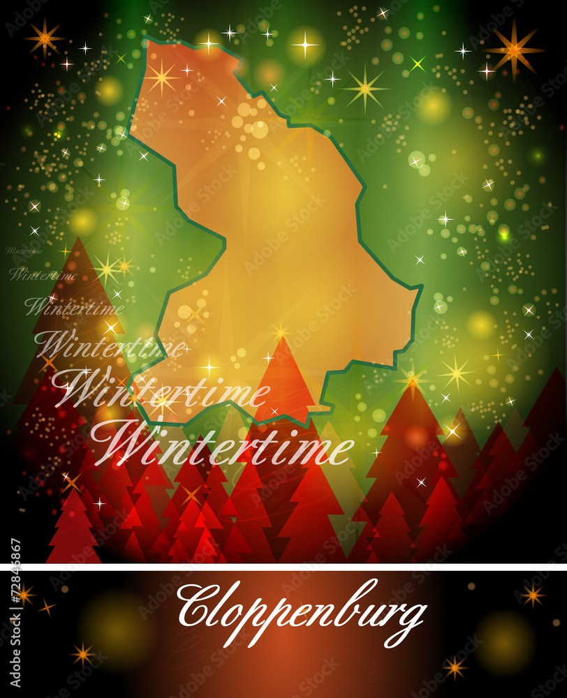Karte von Cloppenburg Stock Vector | Adobe Stock