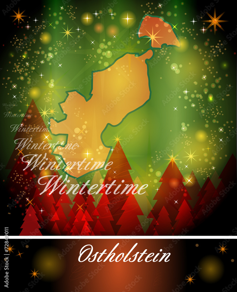 Karte von Ostholstein Stock Vector | Adobe Stock