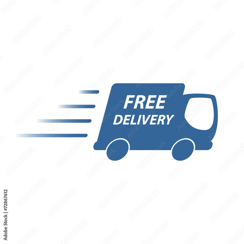Free delivery icon vector de Stock | Adobe Stock