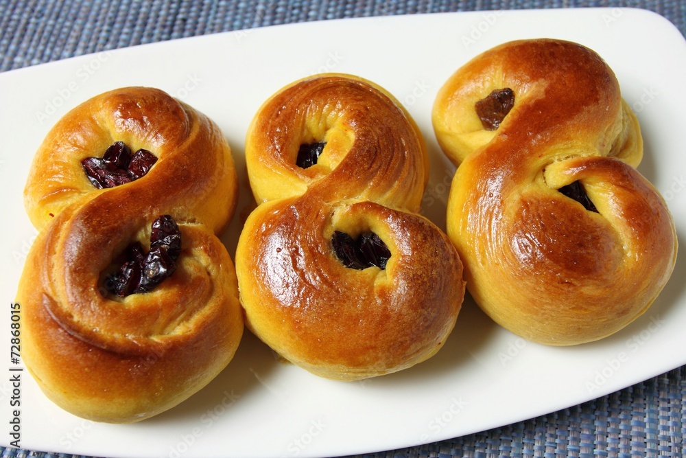 Saffron buns Stock Photo | Adobe Stock
