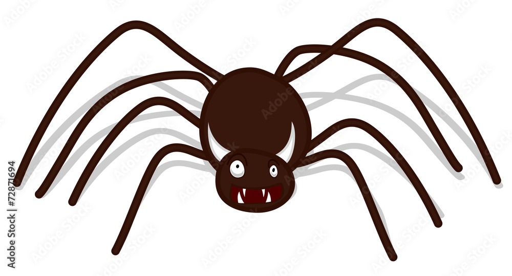 Halloween Devil Spider Stock Vector | Adobe Stock