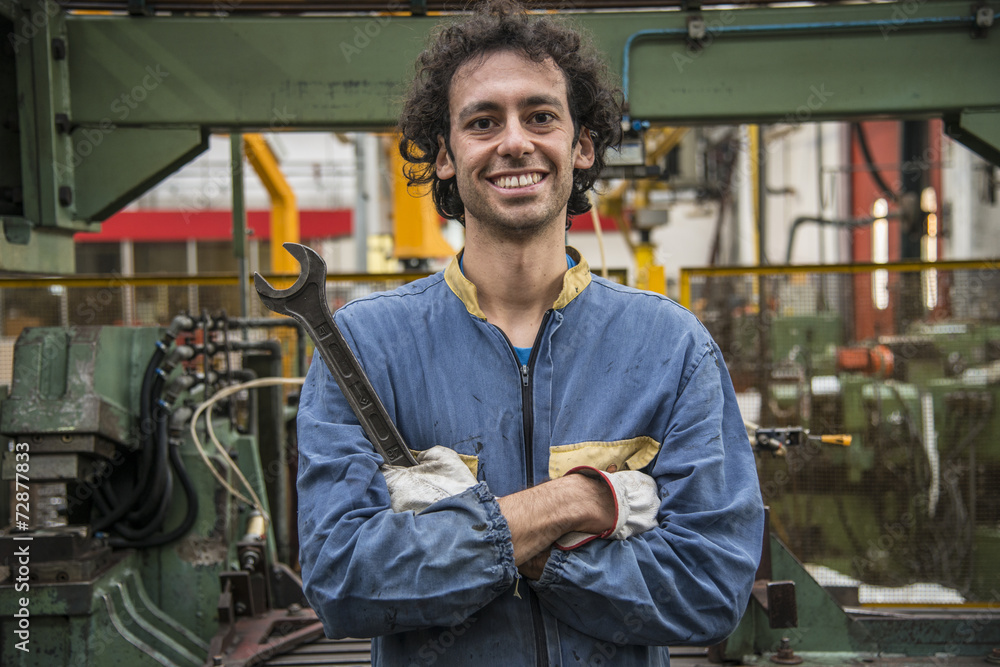 operaio meccanico Stock Photo | Adobe Stock