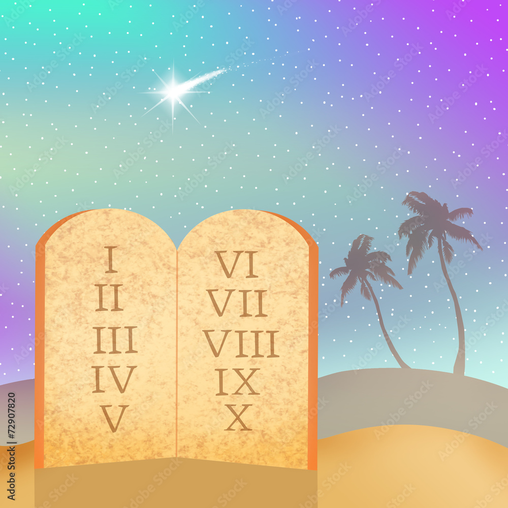 Ten Commandments Stock Illustration | Adobe Stock