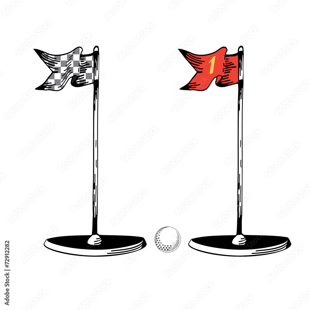 Golf Flag Vector