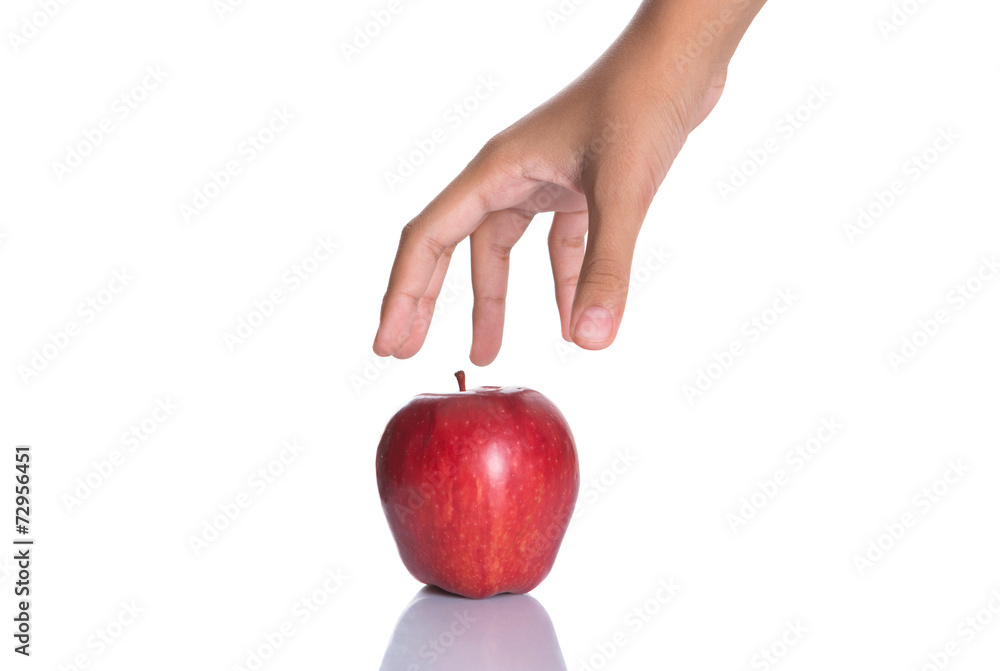 Hand Reaching For Apple