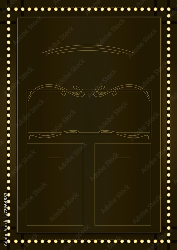 Prohibition Era Background and Frame Design Stock Vector | Adobe Stock
