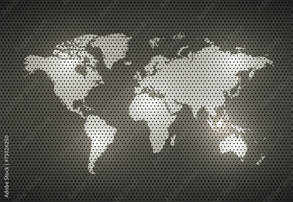 World Map Metal texture, vector illustration Stock Vector | Adobe Stock