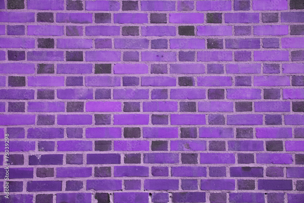 Purple standard brick wall (background, wallpaper, bricks) Stock Photo ...