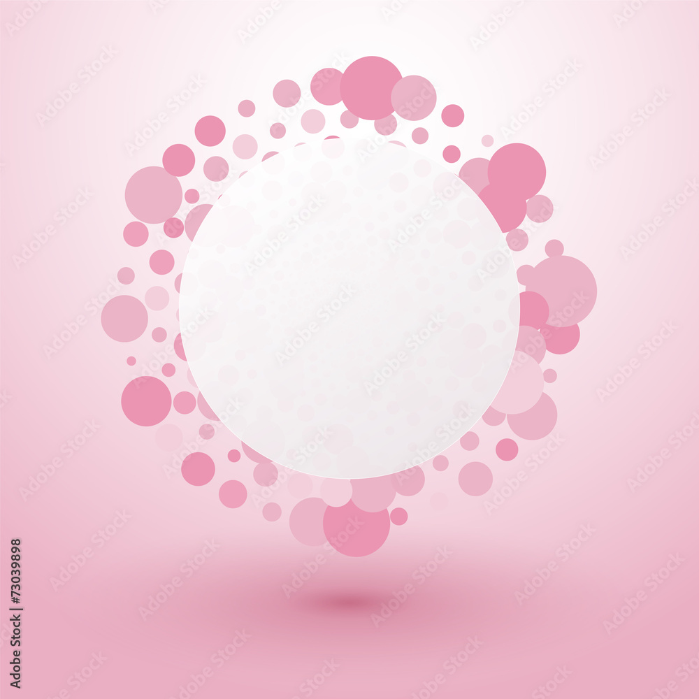 pink bubbles with place for text Stock Vector | Adobe Stock
