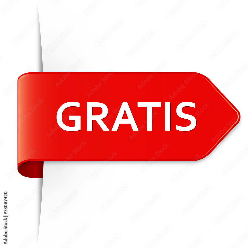 Langer roter Sticker Pfeil – GRATIS Stock Vector | Adobe Stock