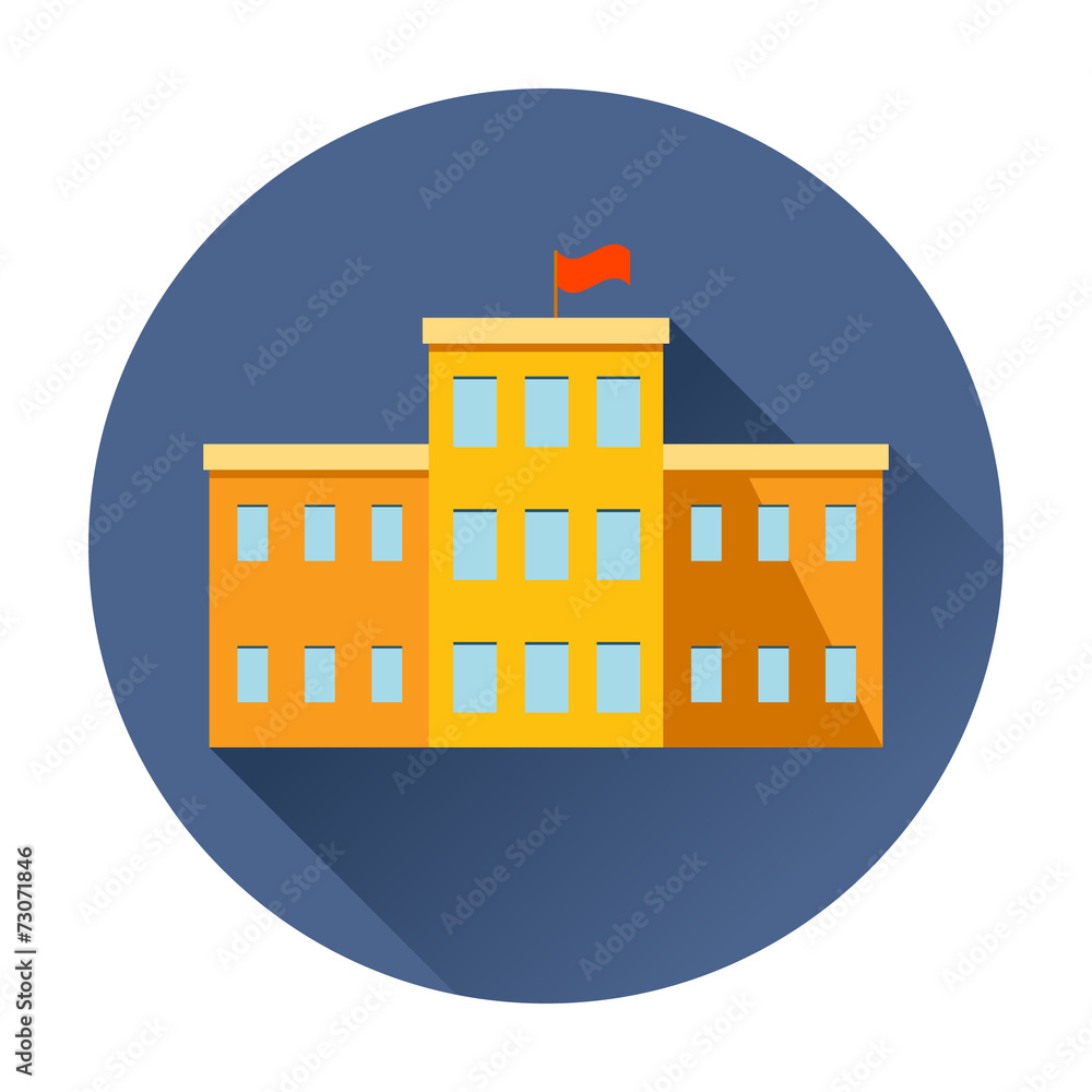 school building icon Stock Vector | Adobe Stock