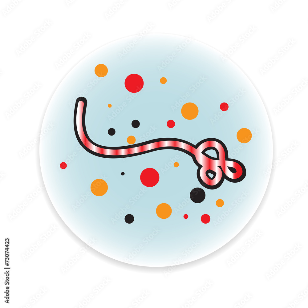 Ebola virus disease under the microscope. vector illustration Stock ...