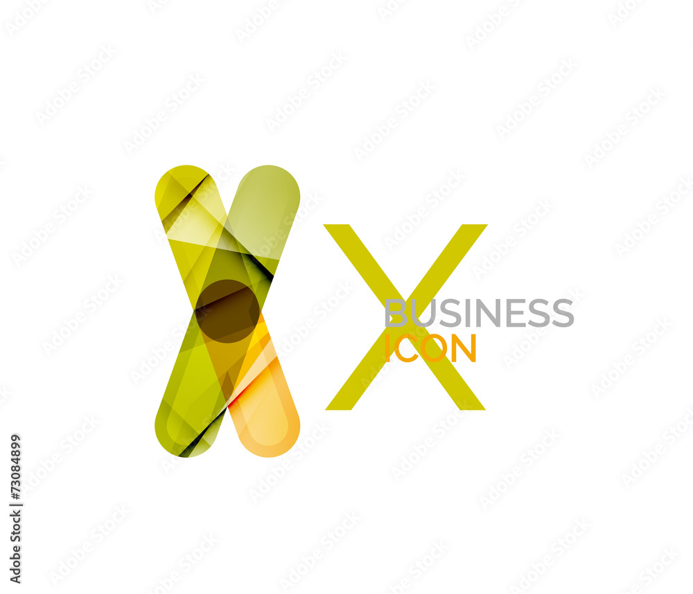 Minimal X font or letter logo design Stock Vector | Adobe Stock