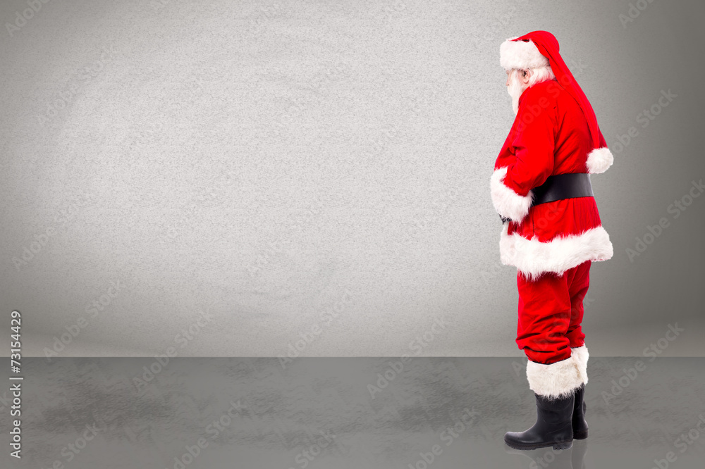 Side view santa claus standing Stock Photo | Adobe Stock