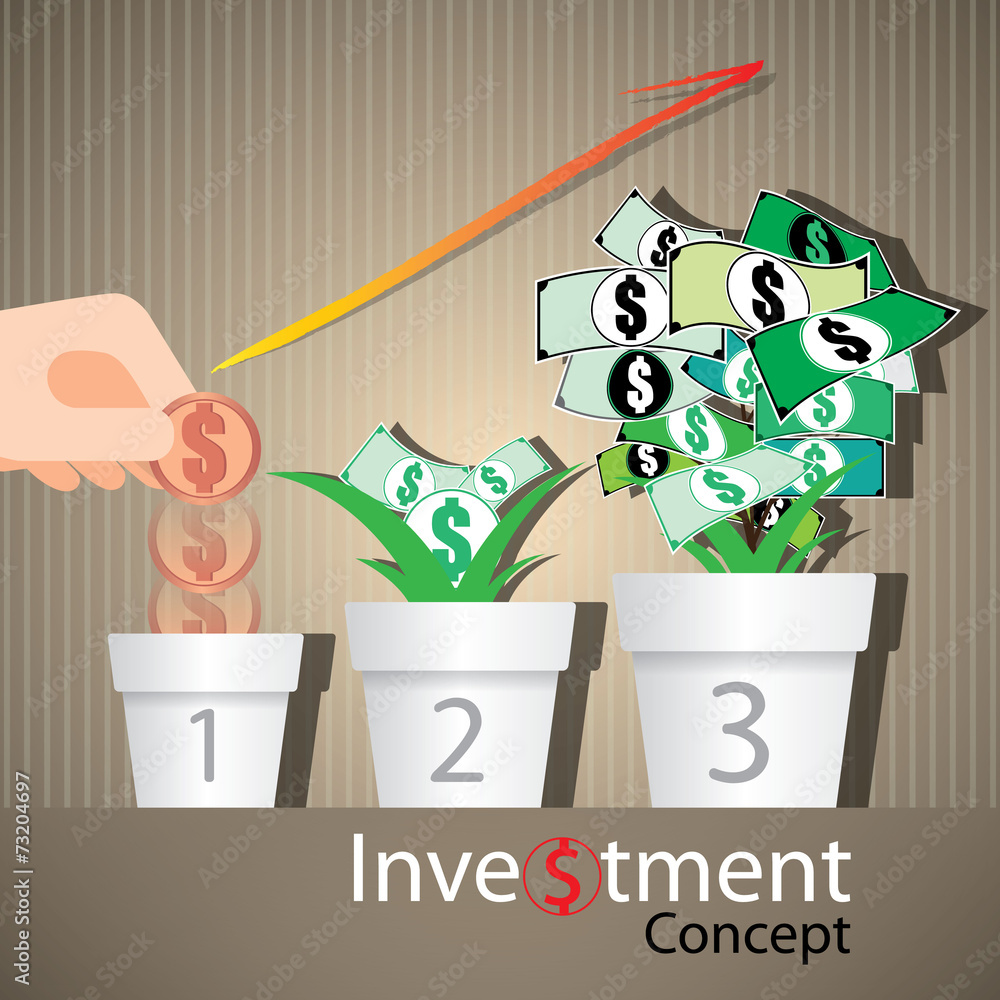 Investment Concept vector Stock Vector | Adobe Stock