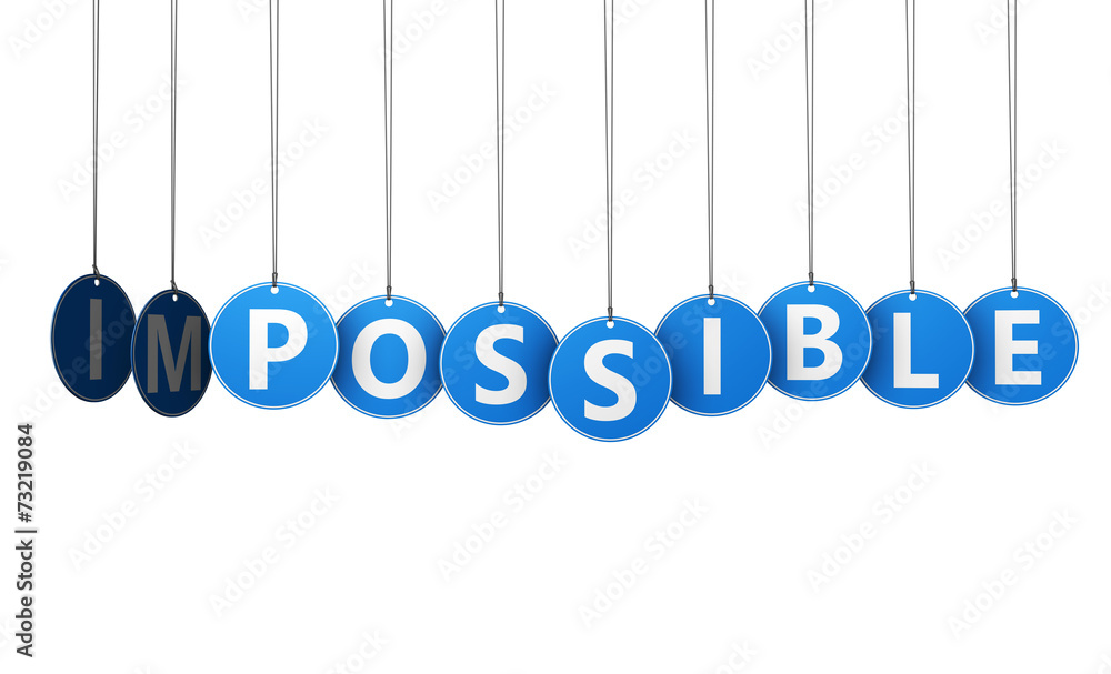 Changing Impossible Into Possible Stock Illustration | Adobe Stock