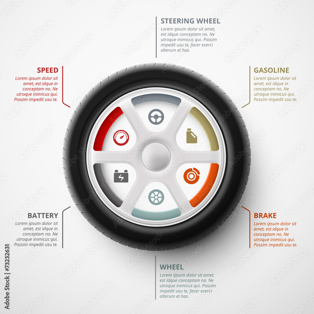 Car Infographic Stock Vector | Adobe Stock