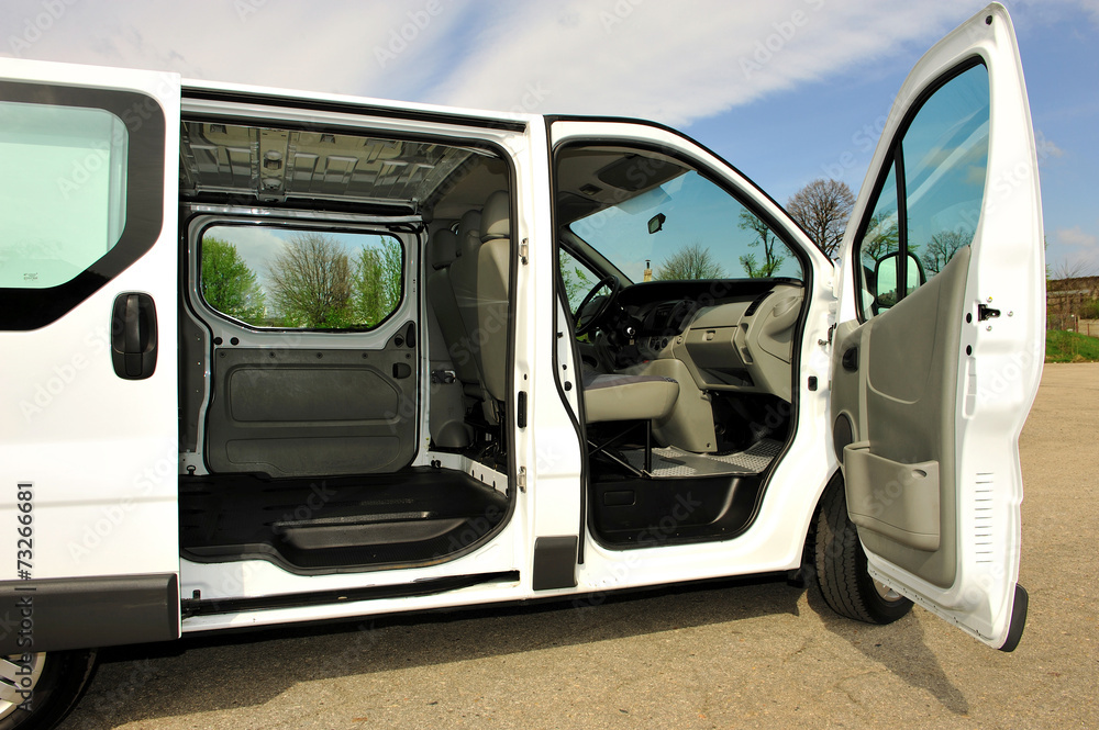 auto, luggage, van, transport, open, journey, road Stock Photo | Adobe ...