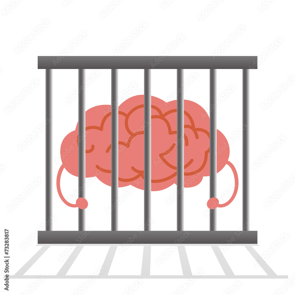 Brain cage Stock Vector | Adobe Stock