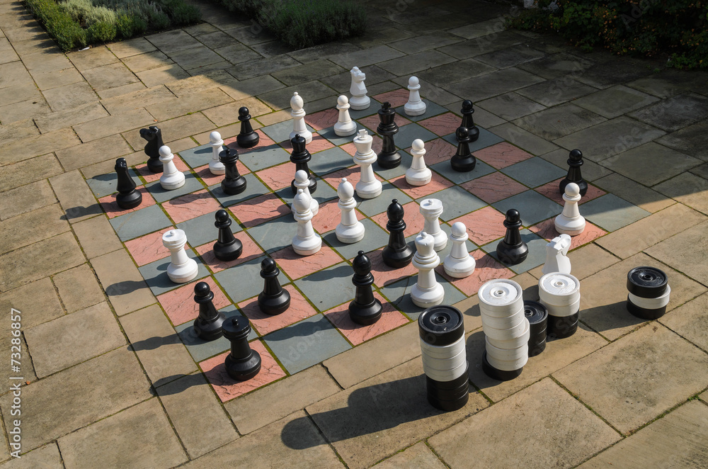 Scacchi giganti Stock Photo | Adobe Stock