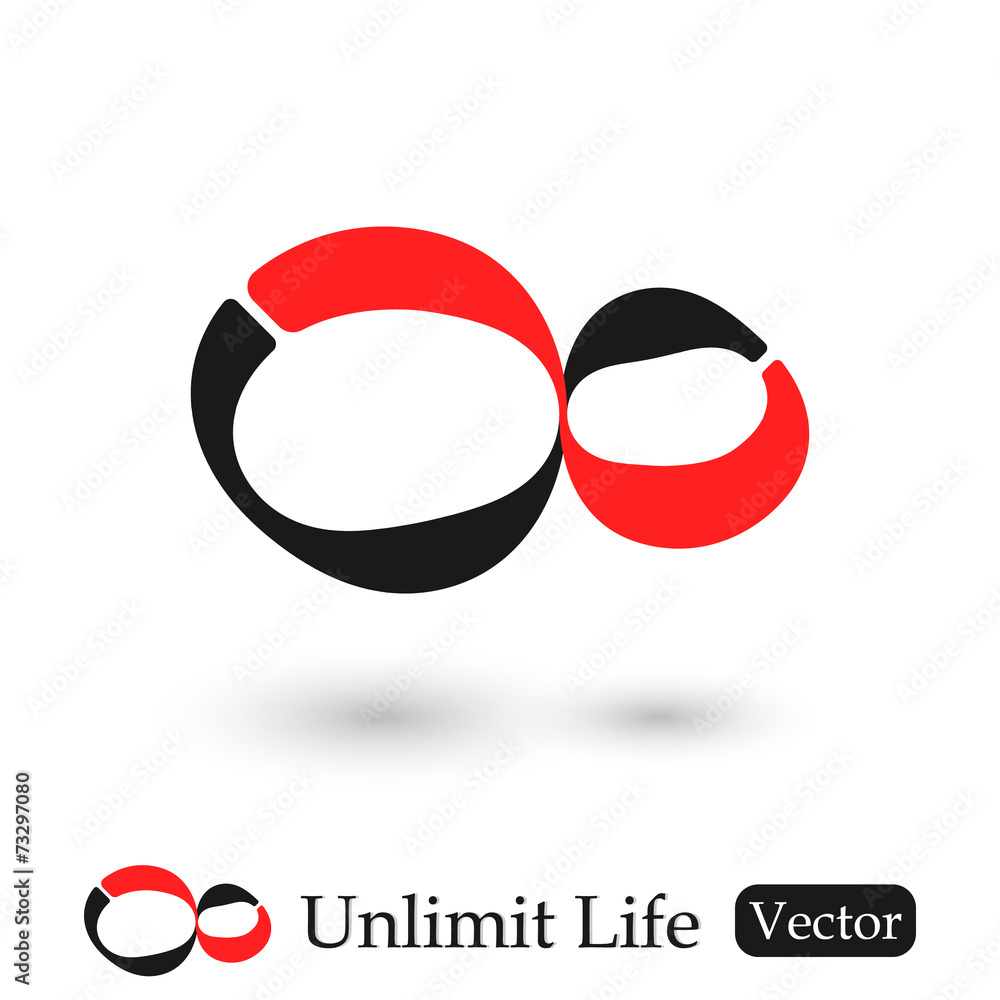Infinity Symbol ( Unlimited life ) Stock Vector | Adobe Stock