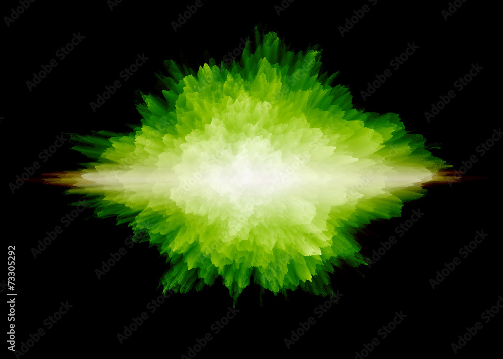 Green Explosion Background