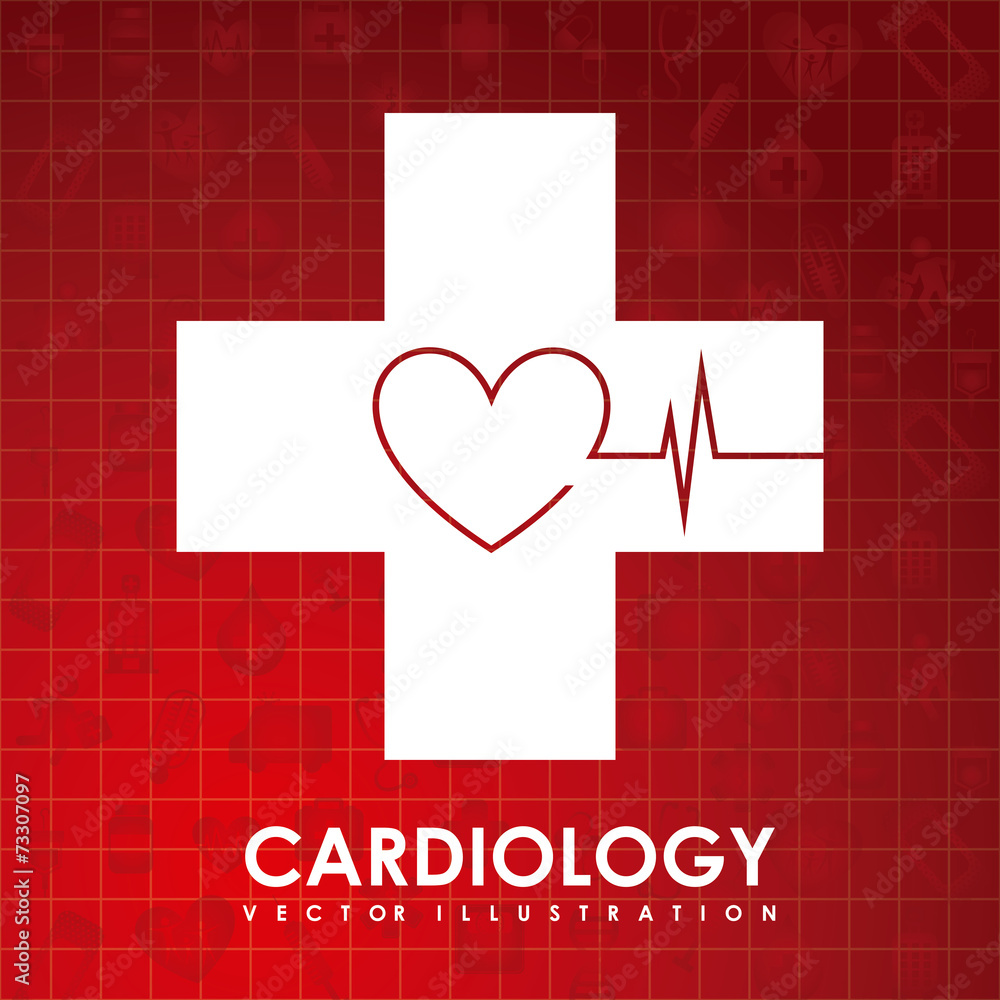 cardiology design Stock Vector | Adobe Stock