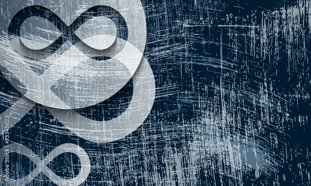 transparent infinity symbol and scratched background Stock Vector ...