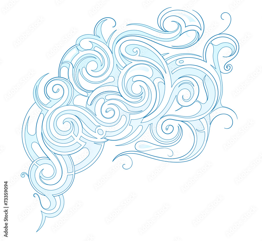 Water swirl Stock Vector | Adobe Stock