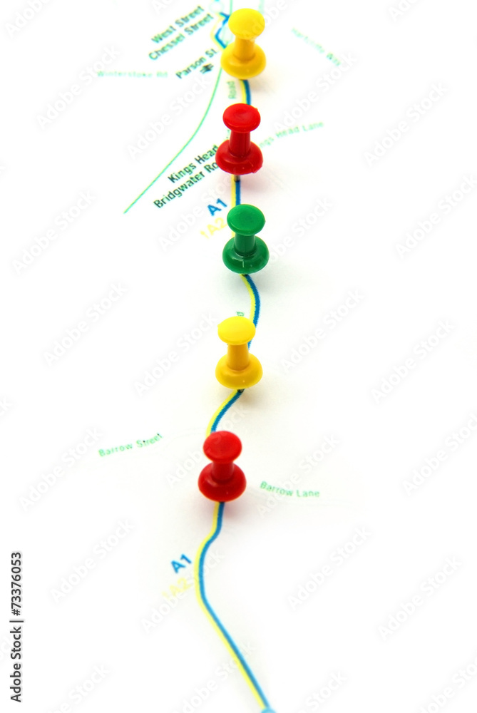 Route planning Stock Photo | Adobe Stock