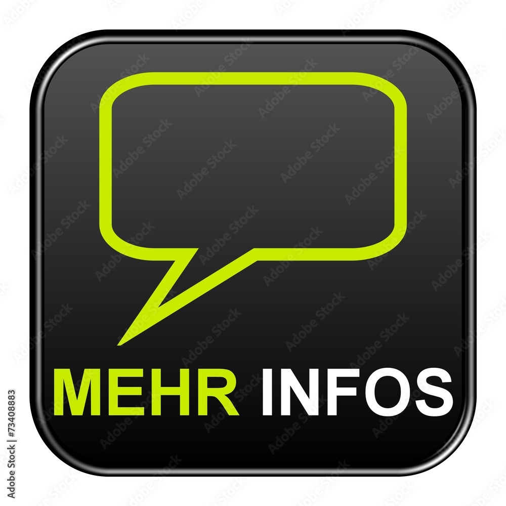 Schwarzer Button: Mehr Infos Stock-Illustration | Adobe Stock