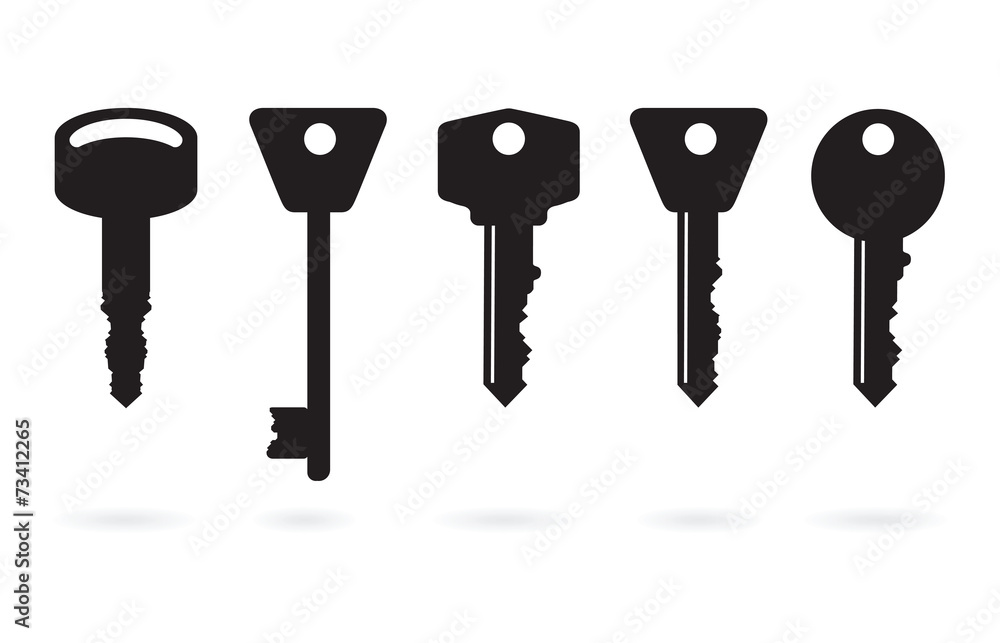 set of keys Stock Vector | Adobe Stock