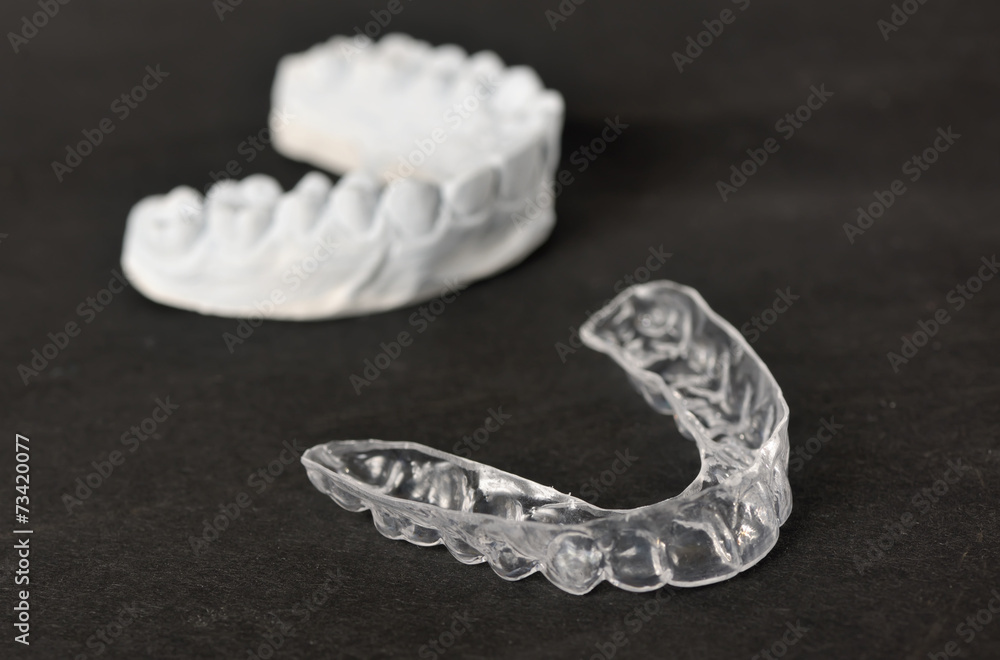 Silicone dental tray and mold Stock Photo | Adobe Stock