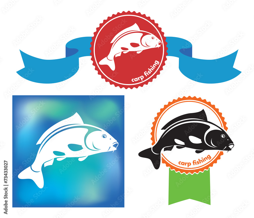 carp icon Stock Vector | Adobe Stock