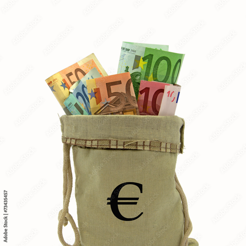 Geldsack Stock-Foto | Adobe Stock