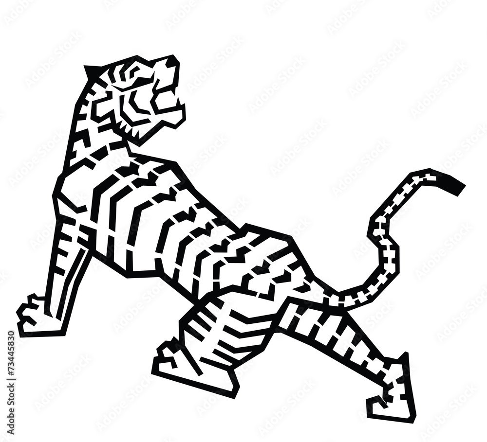 Tiger Symbol Stock ベクター | Adobe Stock