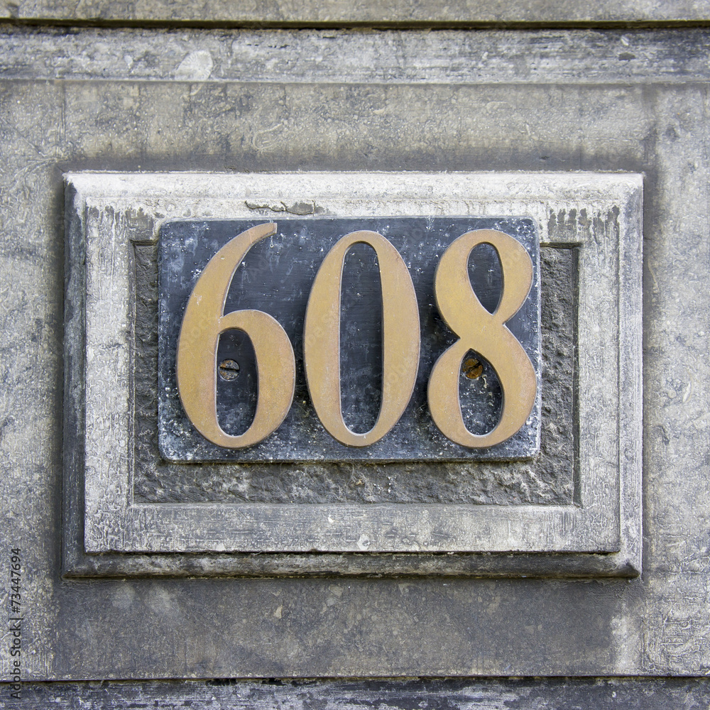Number 608 Stock Photo | Adobe Stock