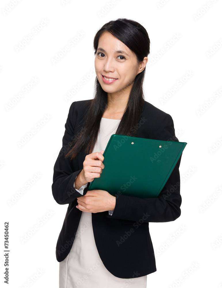 Business assistant with clipboard Stock Photo | Adobe Stock