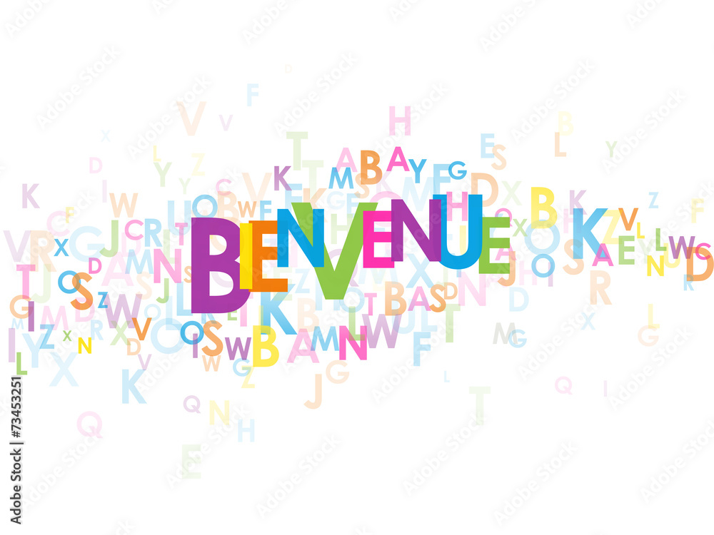 Vecteur Stock "BIENVENUE" (lettres accueil service clients satisfaction ...