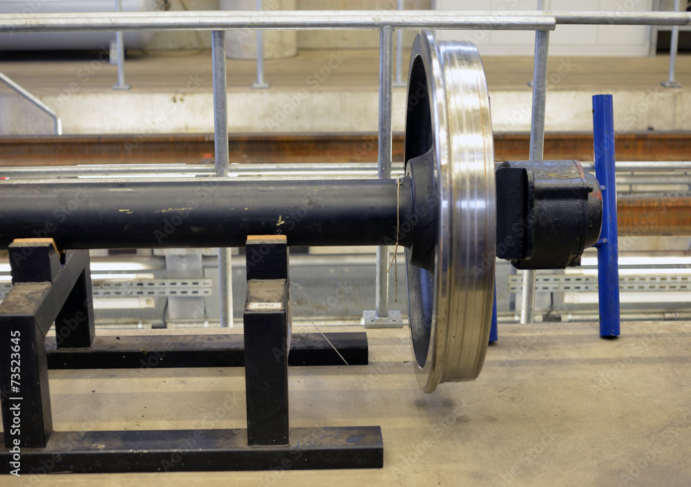 Eisenbahn Rad Achse Stock-Foto | Adobe Stock