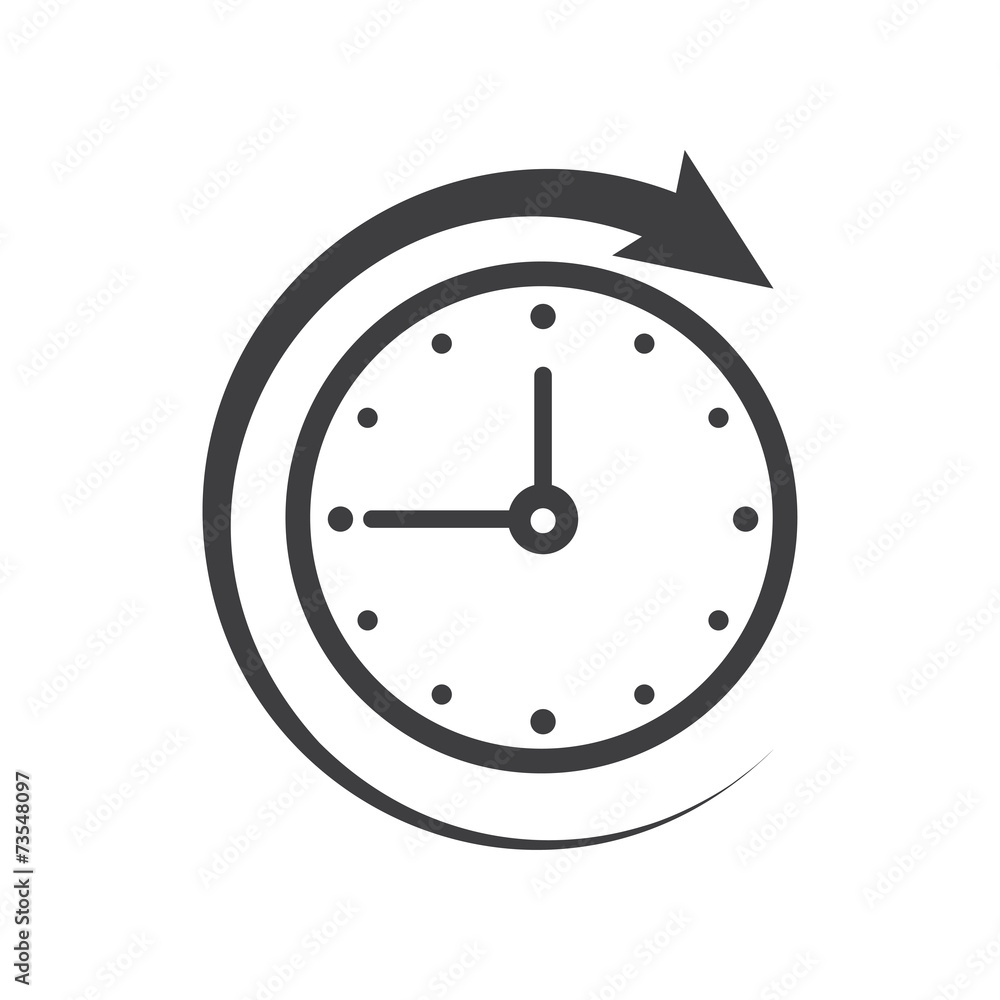 Icon of symbol, sign Open around the clock or 24 hours a day Stock ...