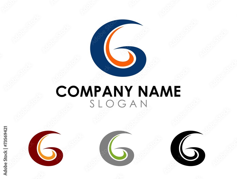 Curve Letter G Stock Vector | Adobe Stock