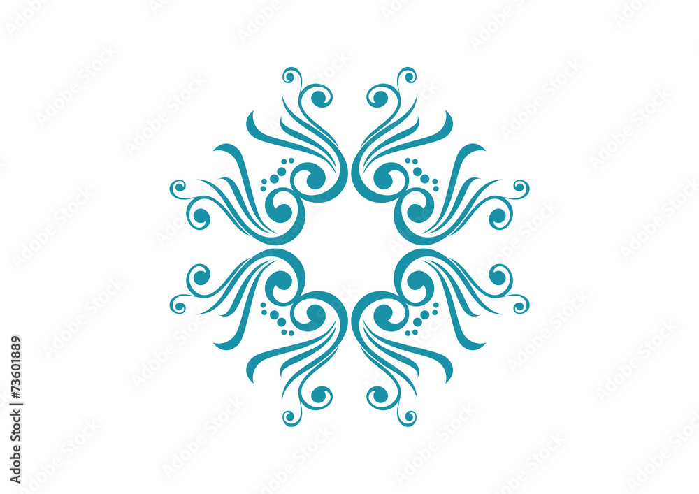 Ornamental round floral pattern vector Stock Vector | Adobe Stock