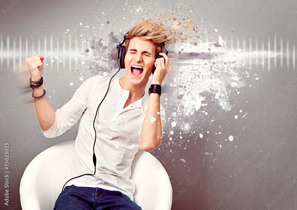 boy singing loud - guy 11 Stock Photo | Adobe Stock