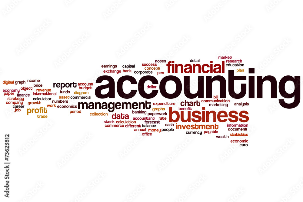 Accounting word cloud Stock Photo | Adobe Stock