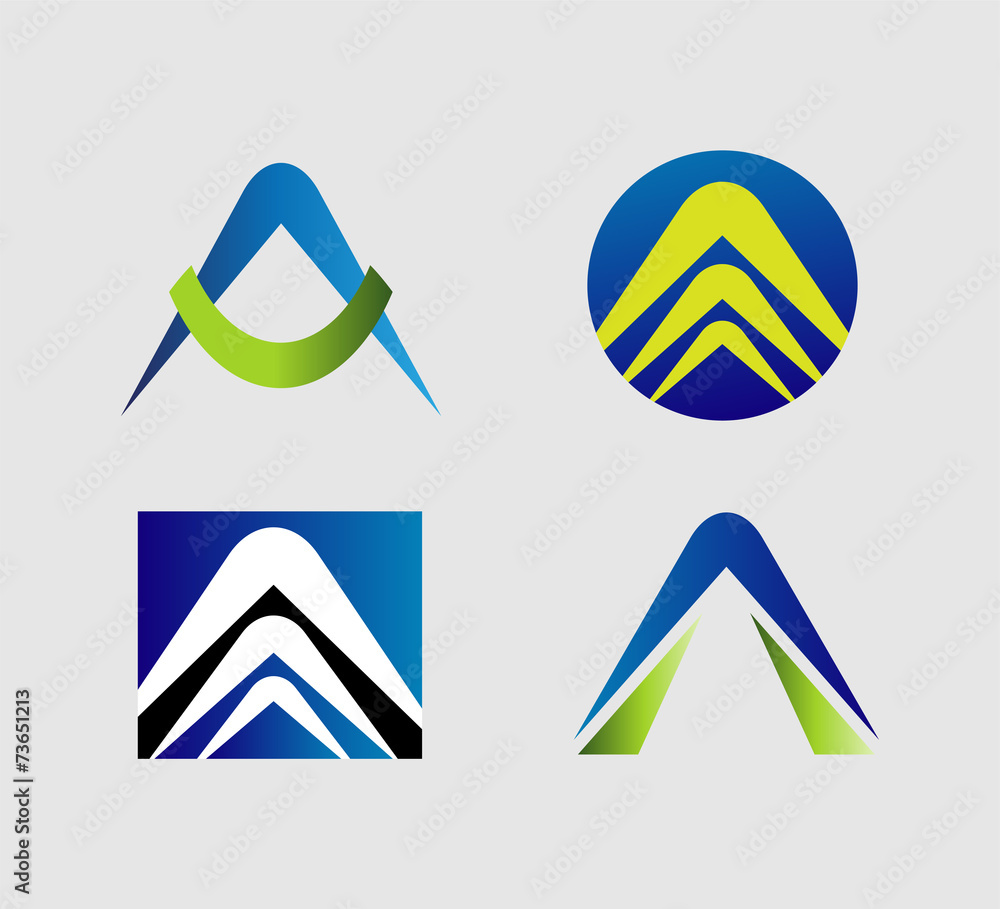 A logo set Stock Vector | Adobe Stock